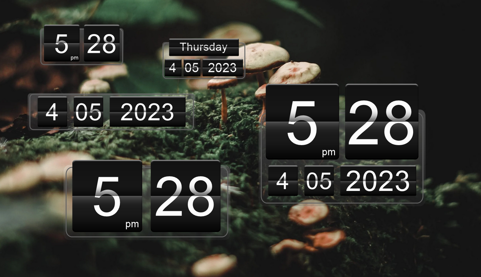 Retro Multiclock for XWidget by Jimking on DeviantArt