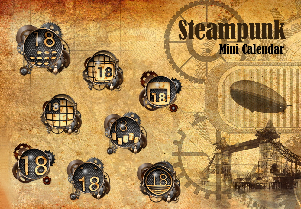 Steampunk Mini Calendar for XWidget by Jimking on DeviantArt