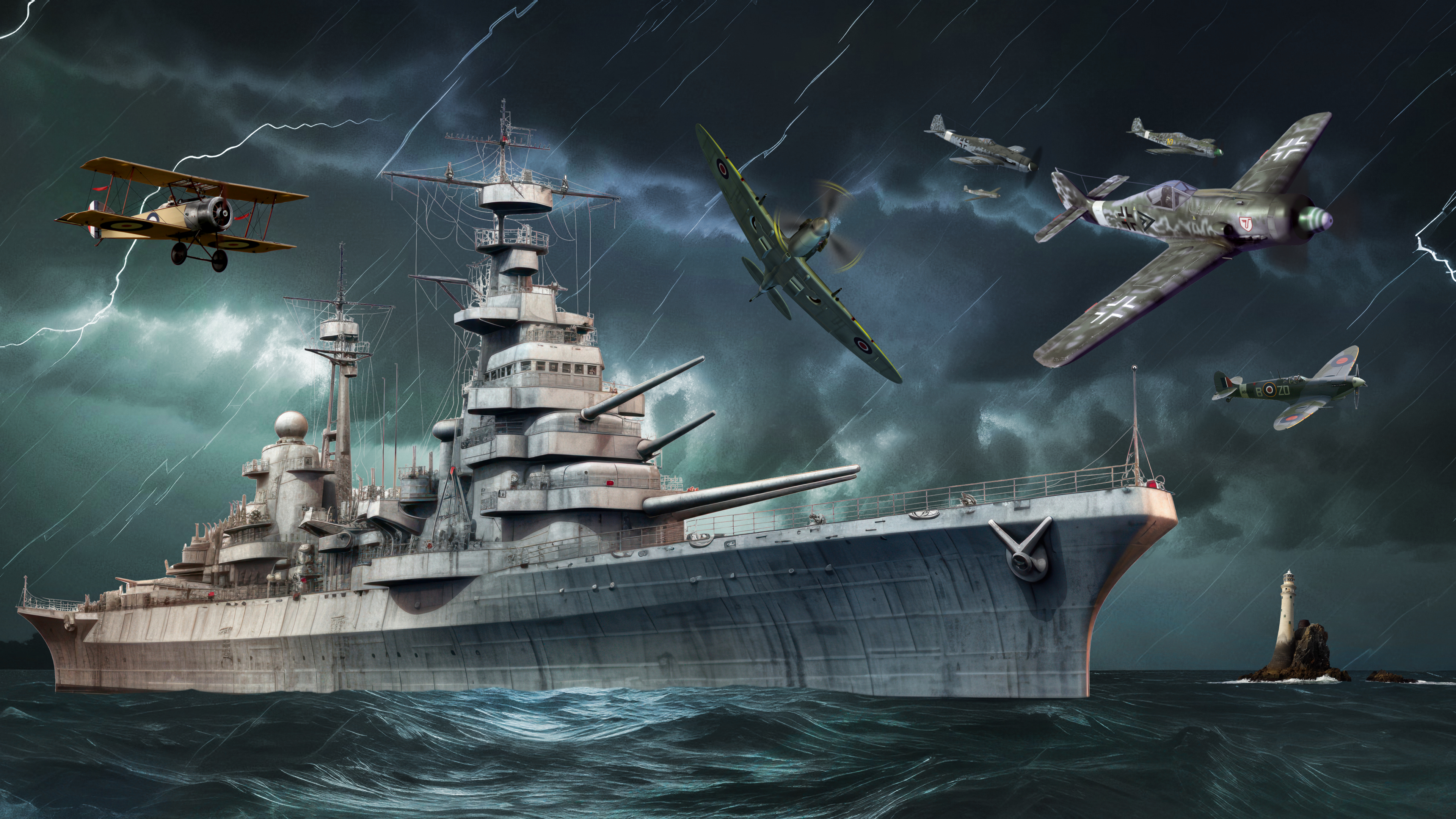 Fight Over Sea (4K Wallpaper) by Jimking on DeviantArt