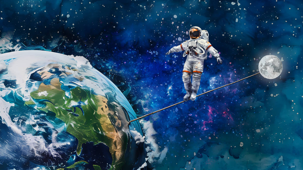 Balancing In Space (4K Wallpaper) by Jimking on DeviantArt