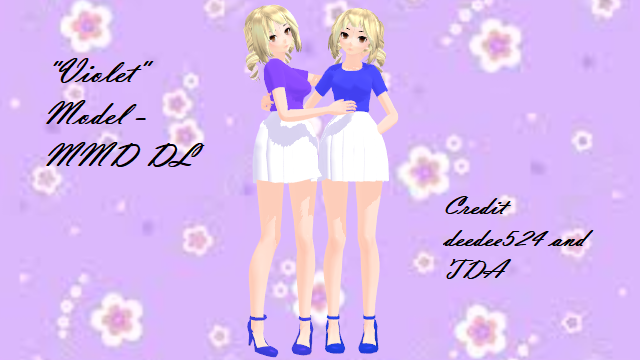 Violet Model - MMD DL by deedee524 on DeviantArt