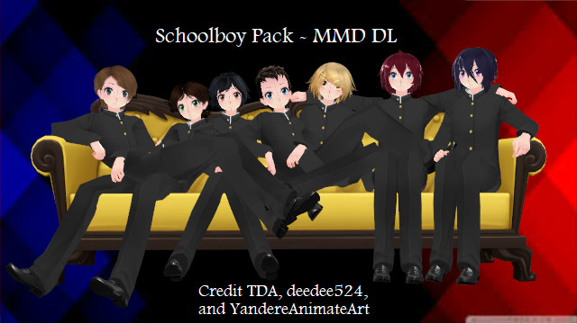Schoolboy Pack - MMD DL by deedee524 on DeviantArt