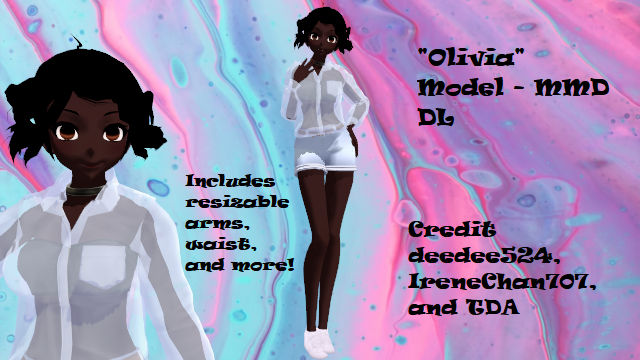 Olivia Model - MMD DL by deedee524 on DeviantArt