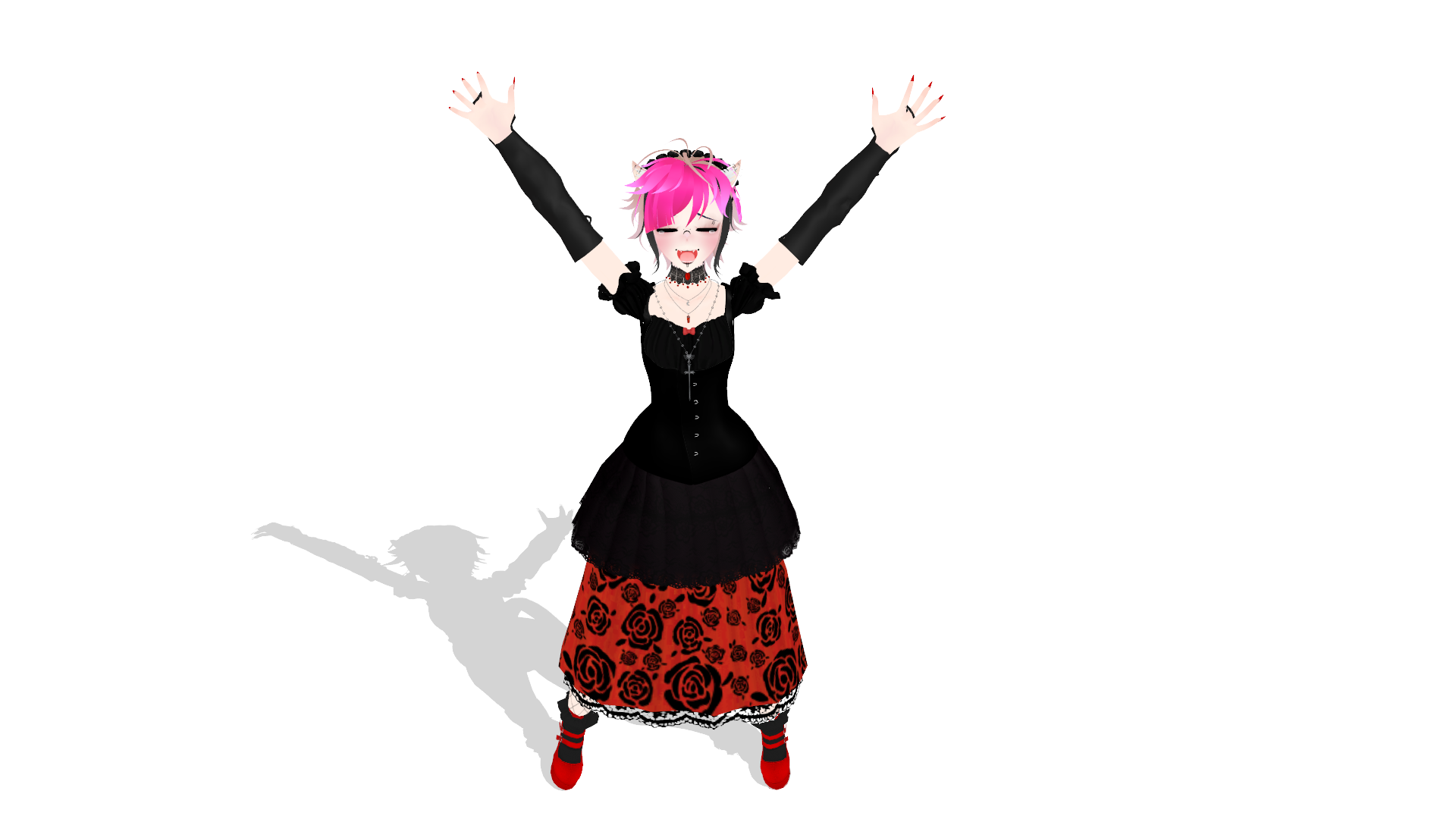 [mmd] Goth Catgirl Model Also Known As Mary Dl By Mahou Shojuo On