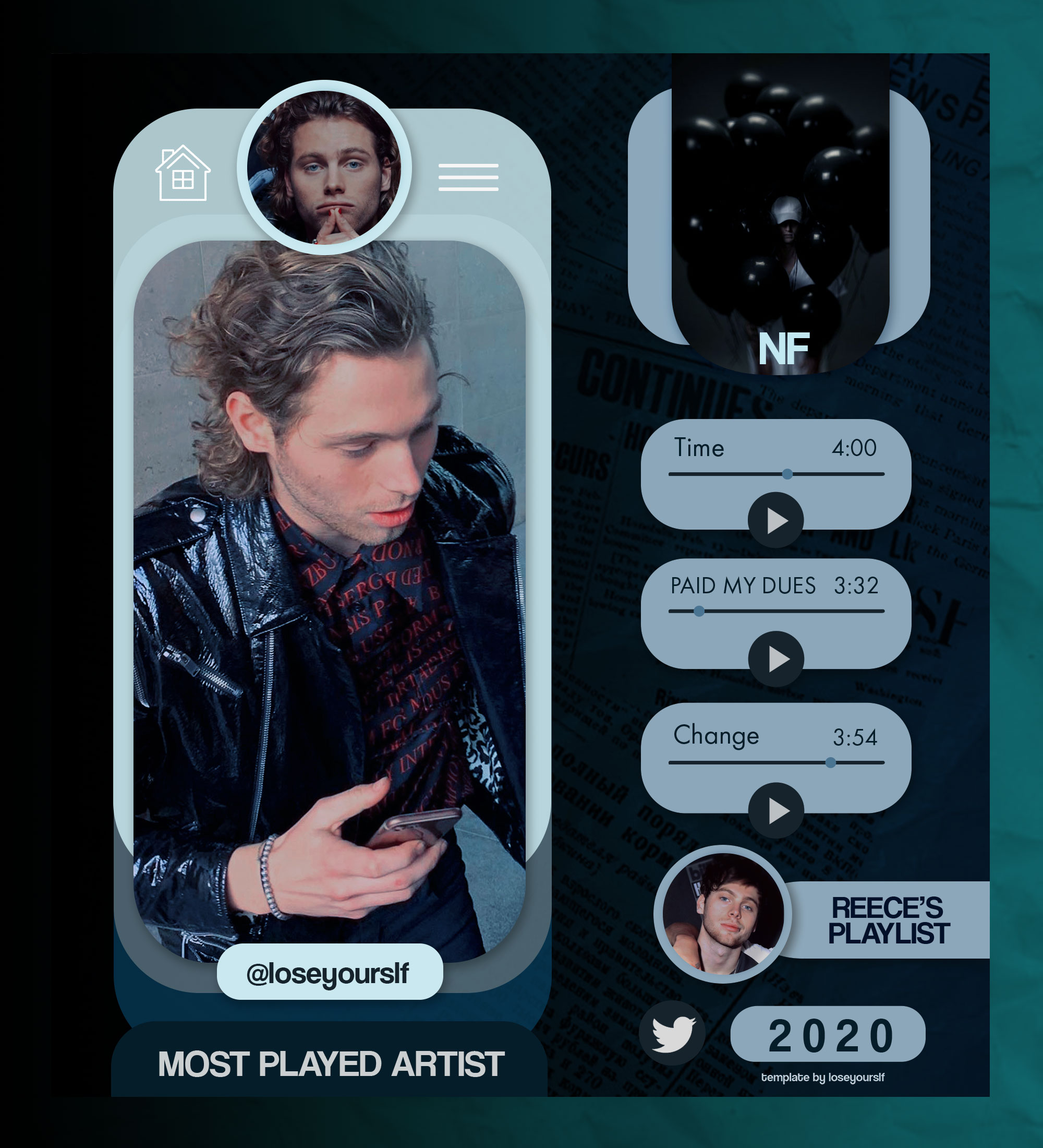 Playlist Template 01 by loseyourslf on DeviantArt