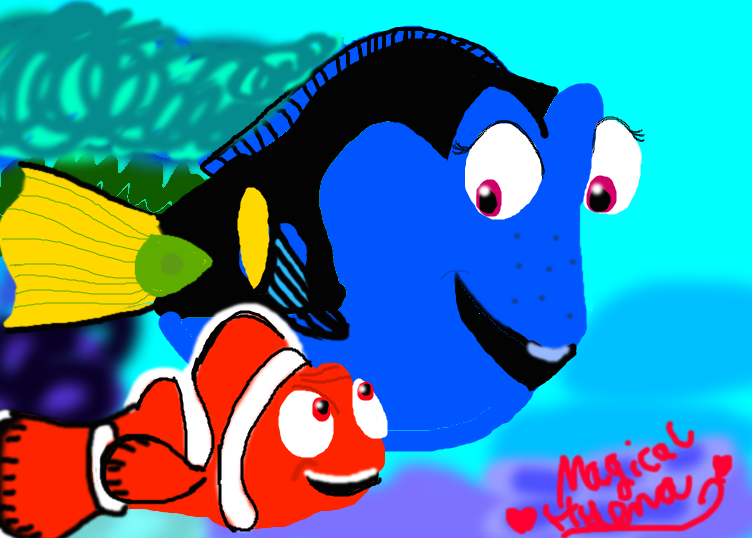 Marlin and Dory by MagicalHyena-FanArt on DeviantArt