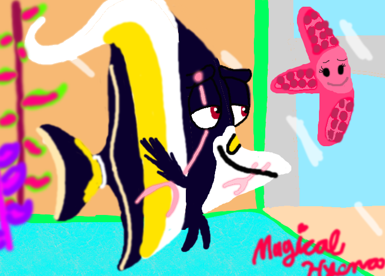 Gill and Peach by MagicalHyena-FanArt on DeviantArt