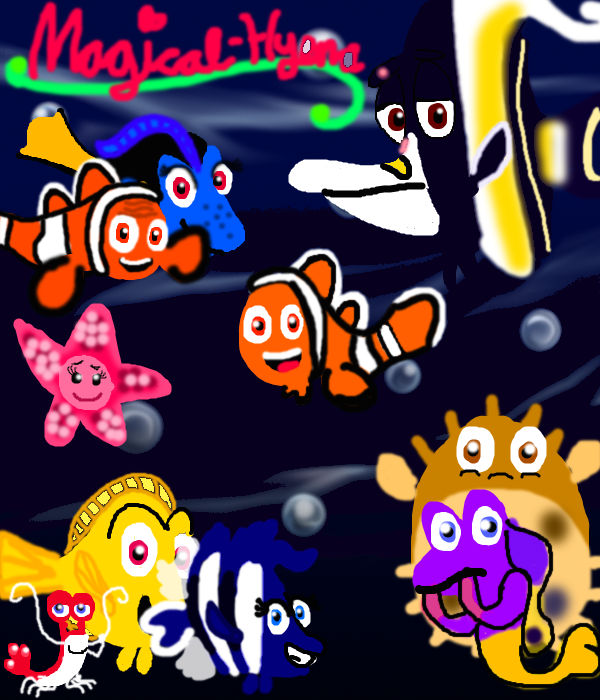 Nemo and His Friends by MagicalHyena-FanArt on DeviantArt