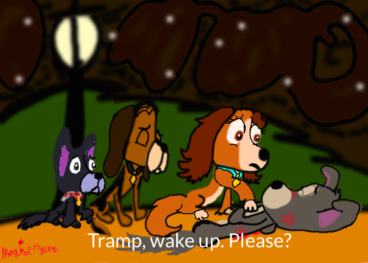 The Death of Tramp (1955 Ver.) by MagicalHyena-FanArt on DeviantArt
