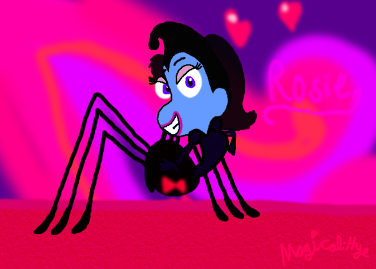 Rosie the Kindhearted Black Widow Spider by MagicalHyena-FanArt on ...