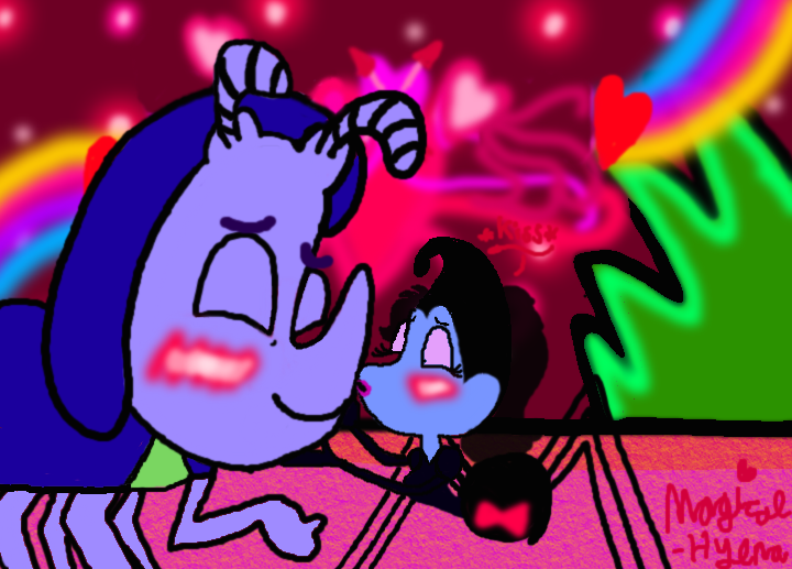 A Beautiful, Partnering Kiss by MagicalHyena-FanArt on DeviantArt