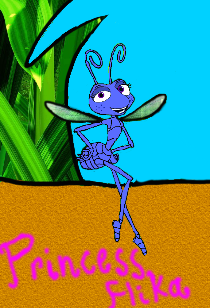 A Bugs Life - Lineart: Princess Flika by MagicalHyena-FanArt on DeviantArt