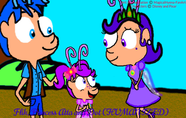 ABL: Flik, Princess Atta and Dot (HUMANIZED) by MagicalHyena-FanArt on ...