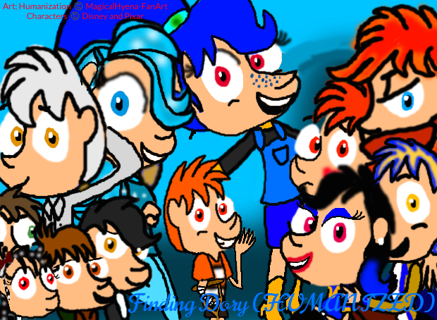 Finding Dory Cast (HUMANIZED) by MagicalHyena-FanArt on DeviantArt