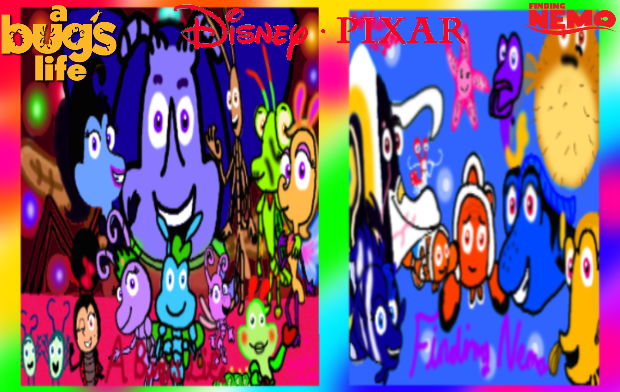 Disney and Pixar - A Bugs Life and Finding Nemo by MagicalHyena-FanArt on DeviantArt