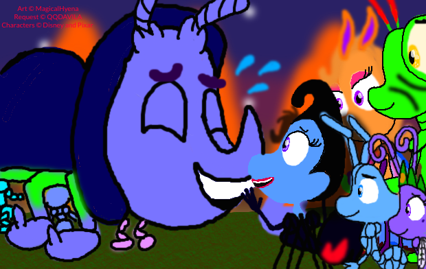 A Very Ticklish Bug Ever Seen! by MagicalHyena-FanArt on DeviantArt
