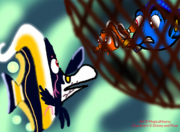 Trying to Escape From the Net by MagicalHyena-FanArt on DeviantArt