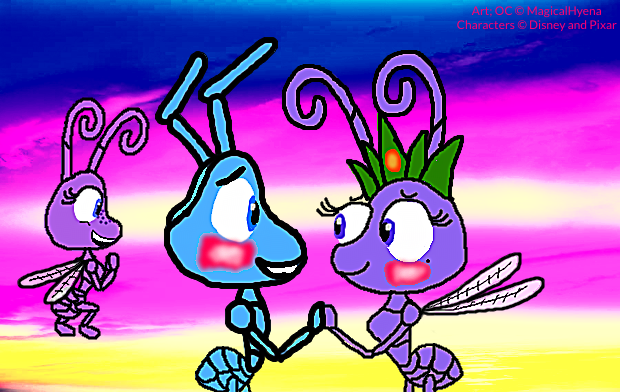 Flik Reveals His Feelings to Princess Atta by MagicalHyena-FanArt on DeviantArt