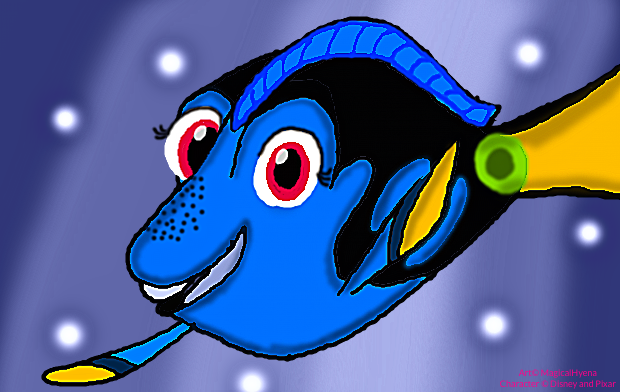 Shaded Artwork of Dory by MagicalHyena-FanArt on DeviantArt