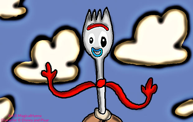 Forky by MagicalHyena-FanArt on DeviantArt