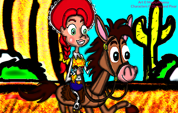 Riding in The Wild West by MagicalHyena-FanArt on DeviantArt