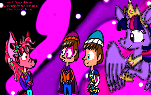 Art Trade With princesparkleshine17 by MagicalHyena-FanArt on DeviantArt