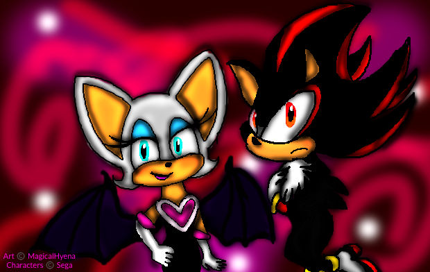 Sonic Fanart - Shadow and Rouge by MagicalHyena-FanArt on DeviantArt