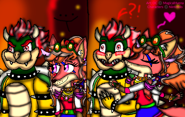 A Kiss From A Koopa King's Love by MagicalHyena-FanArt on DeviantArt