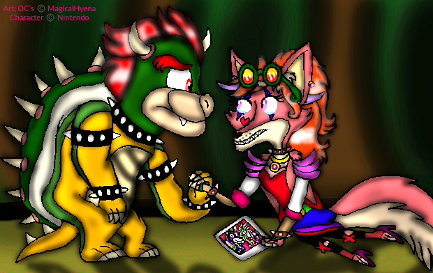 SMB: Sheila's first meeting with Bowser by MagicalHyena-FanArt on DeviantArt