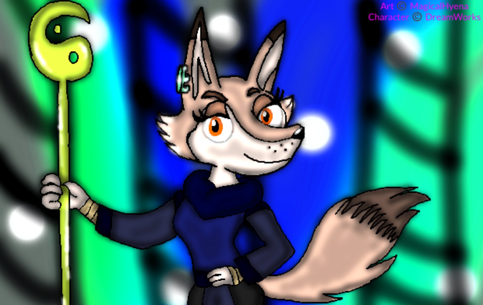 Kung Fu Panda 4 - Original Design of Zhen the Fox by MagicalHyena ...