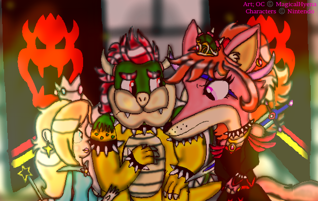 SMB: Sheila and Rosalina's Conflict Over A King by MagicalHyena-FanArt on DeviantArt