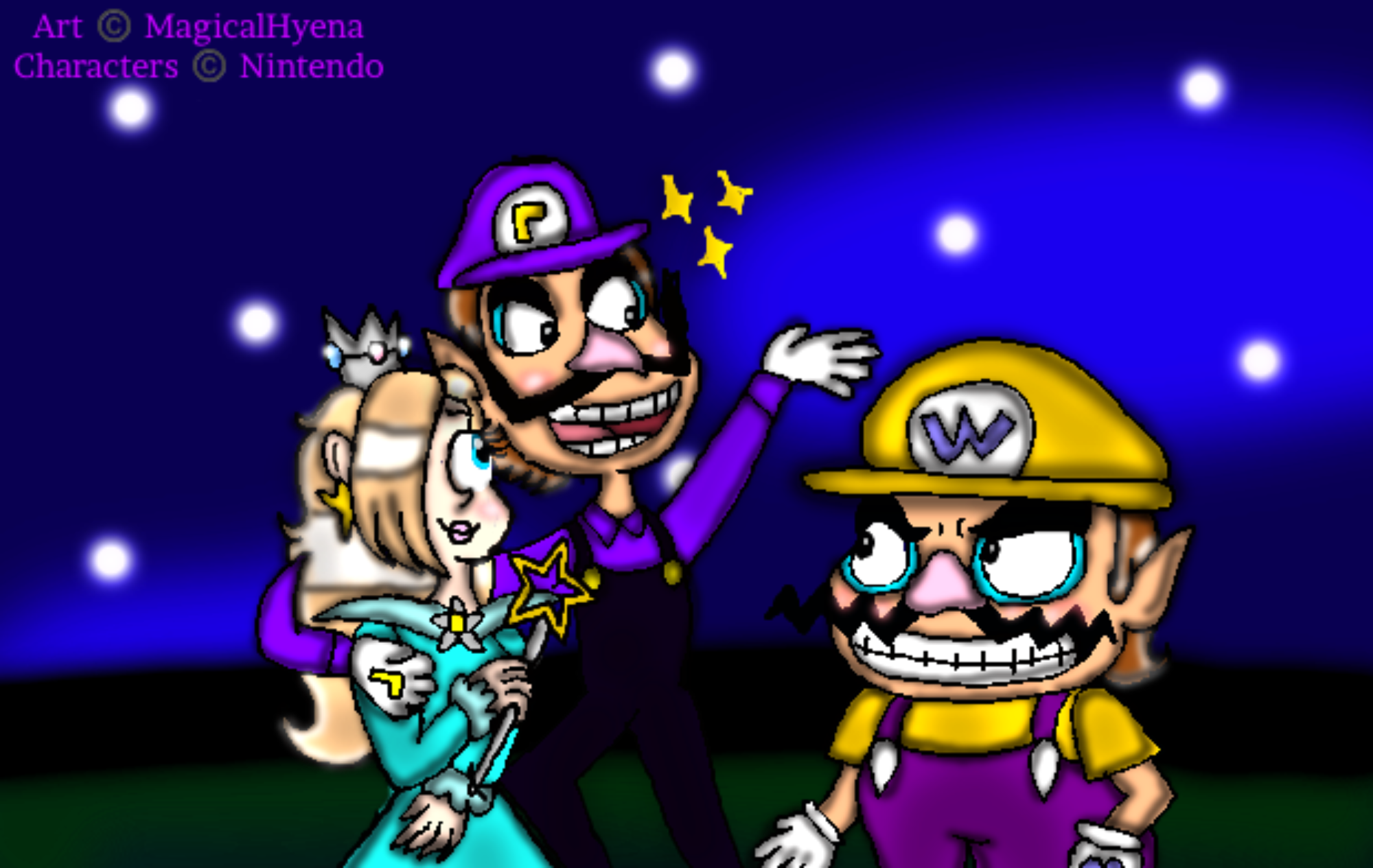 SMB: Waluigi Got A Girlfriend! by MagicalHyena-FanArt on DeviantArt