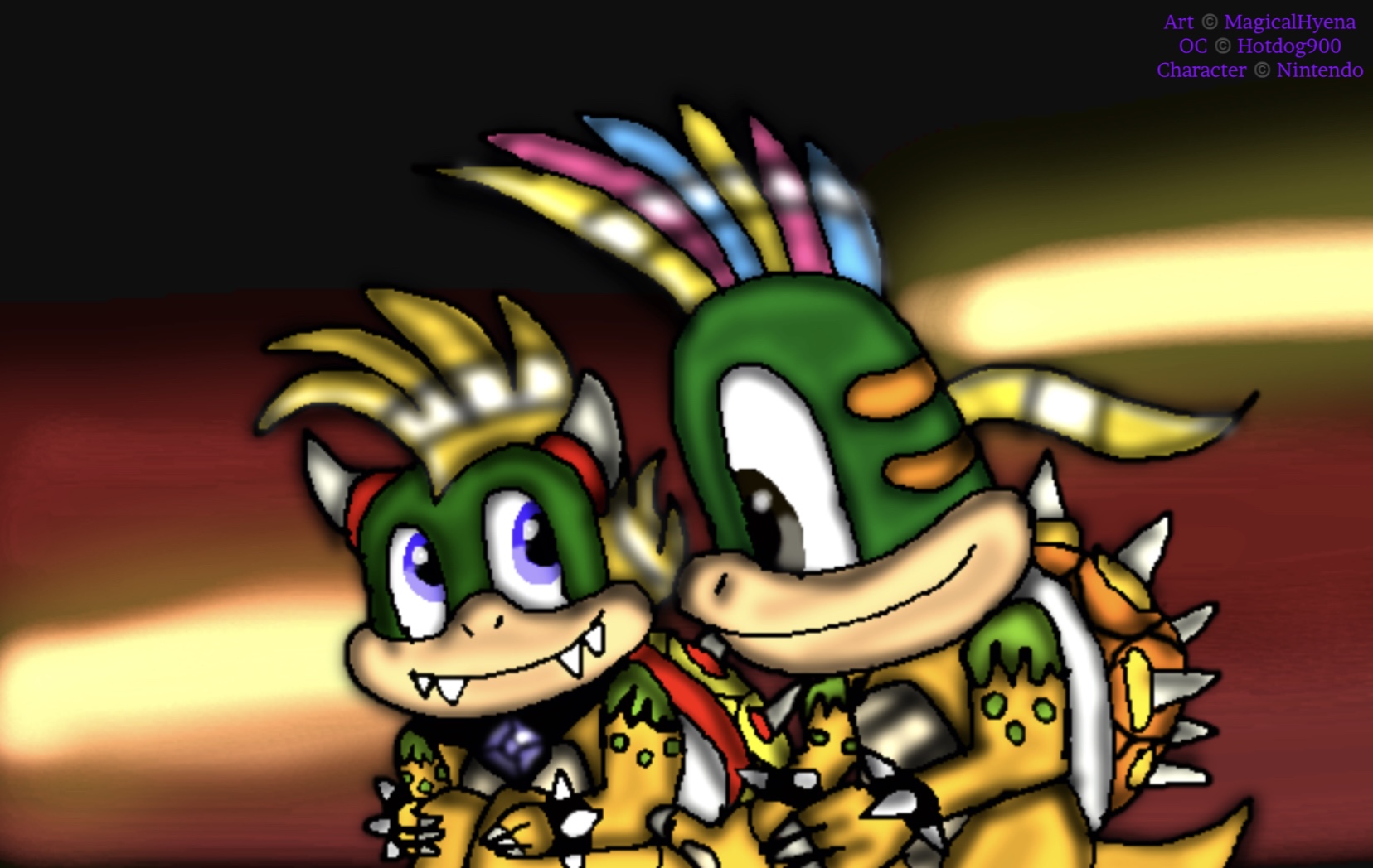 AT: Clawzo Koopa and Lemmy Koopa by MagicalHyena-FanArt on DeviantArt