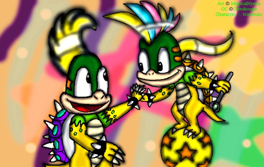 SMB: Gabo and Lemmy Koopa by MagicalHyena-FanArt on DeviantArt