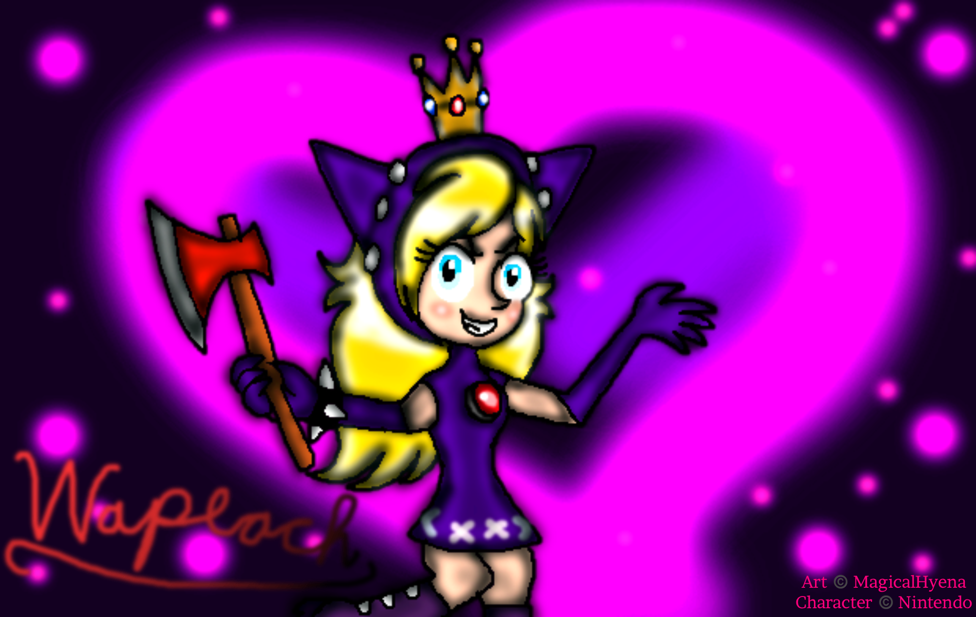 SMB: Wapeach by MagicalHyena-FanArt on DeviantArt