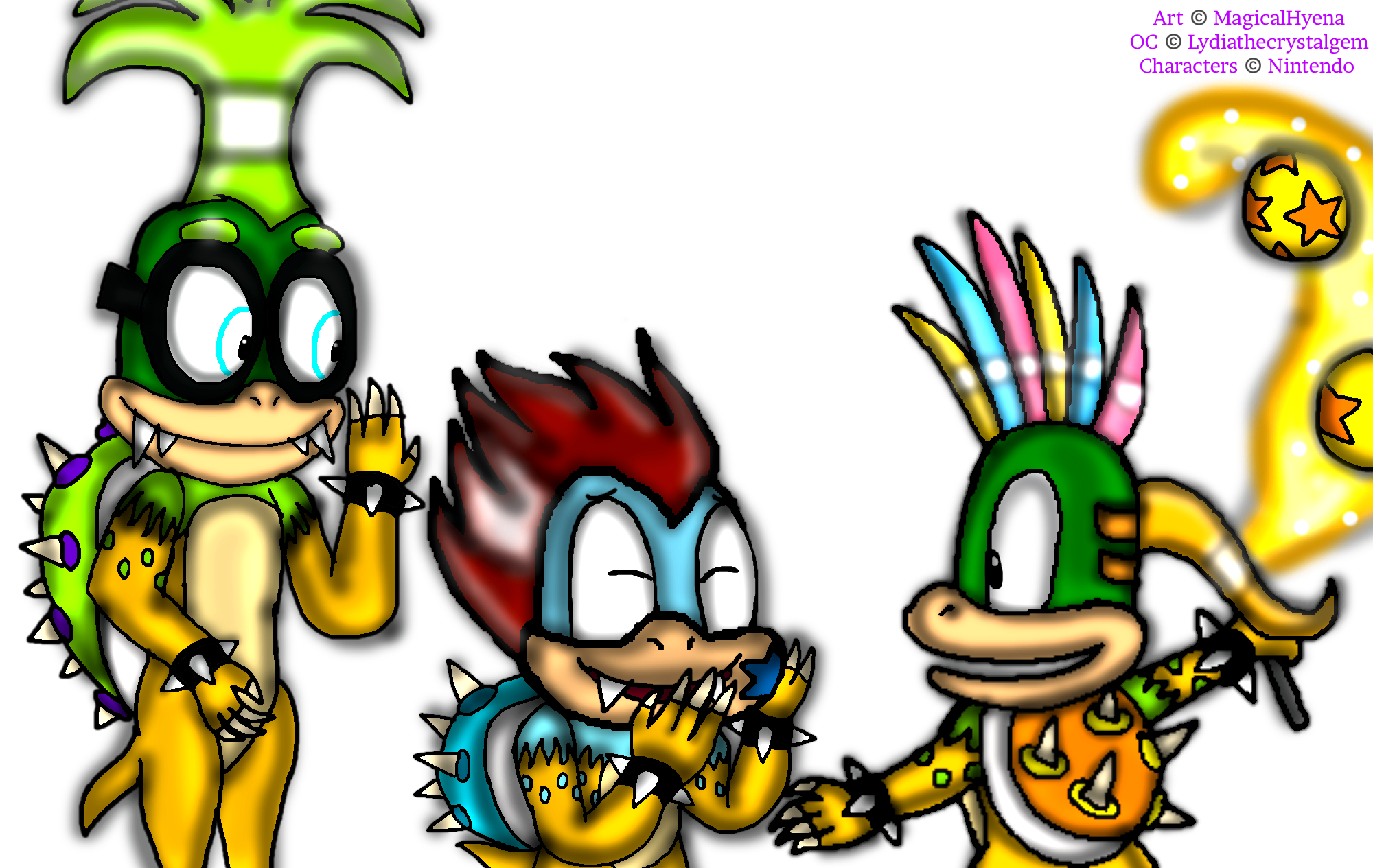AT: Lemmy, Iggy, and Seth B. Koopa by MagicalHyena-FanArt on DeviantArt