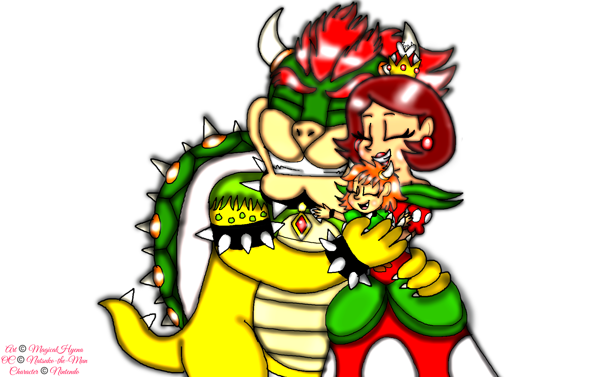 GA: Bowser, Princess Cherry, and Cleo Koopa by MagicalHyena-FanArt on DeviantArt