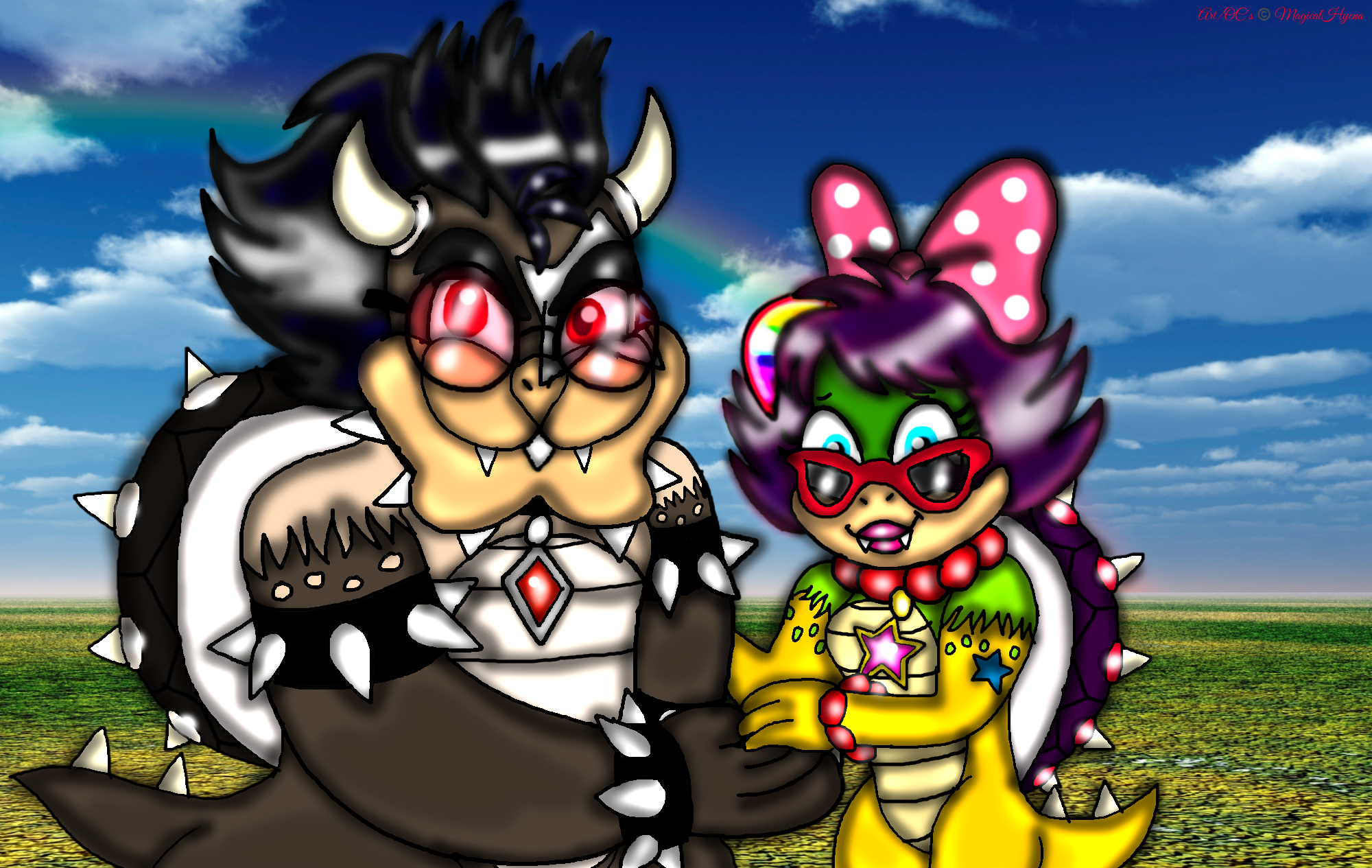 SMB AU: Morton Koopa Sr. and Jacqueline Von Koopa by MagicalHyena-FanArt on DeviantArt