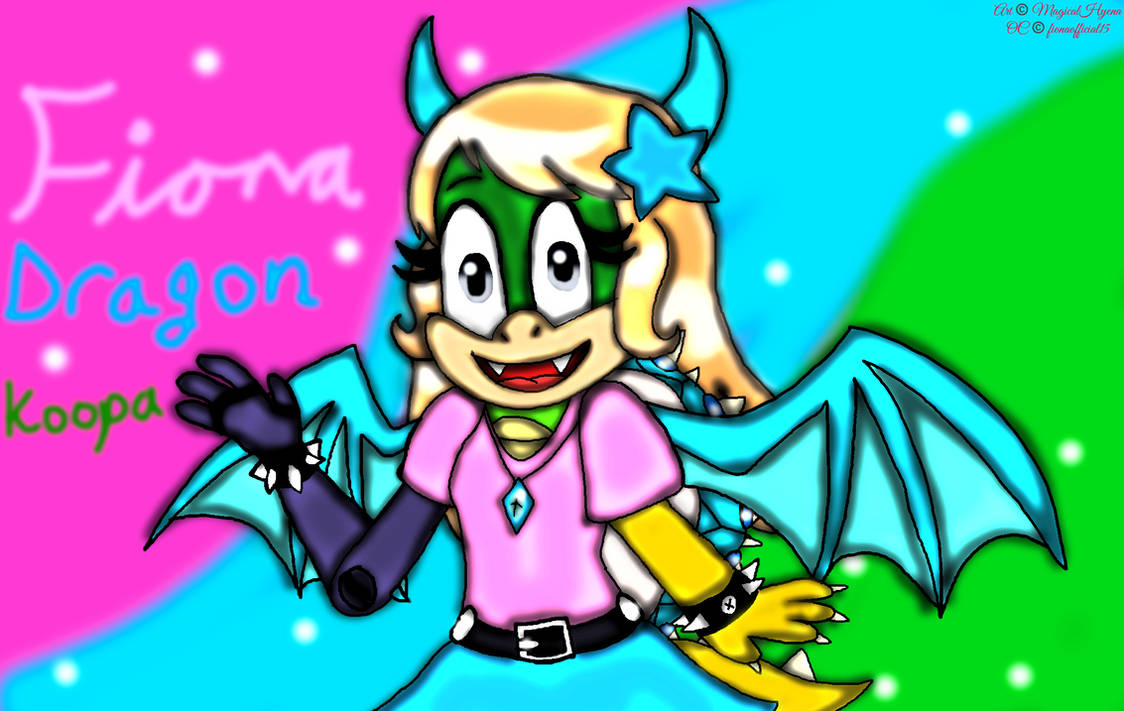 B-Day Gift: Fiona Dragon Koopa by MagicalHyena-FanArt on DeviantArt
