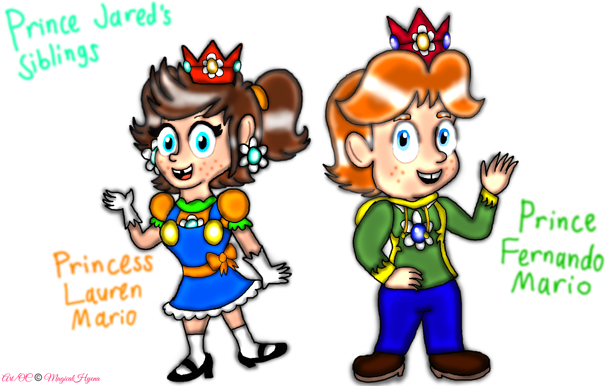 SMB AU: Prince Jared's Siblings by MagicalHyena-FanArt on DeviantArt