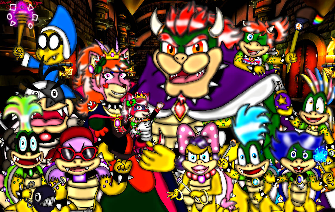 SMB AU: The Koopa Family by MagicalHyena-FanArt on DeviantArt