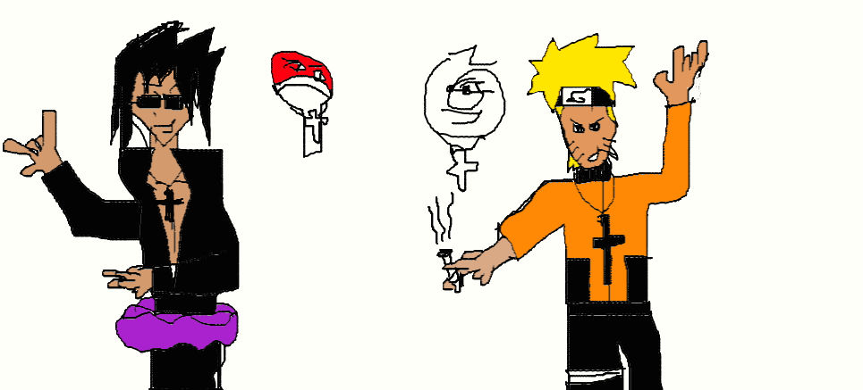 gangster naruto sasuke by uchihazack on DeviantArt