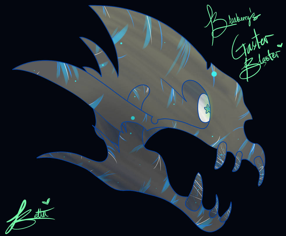 Blueberry Sans Gaster Blaster by HeyItsBetta on DeviantArt
