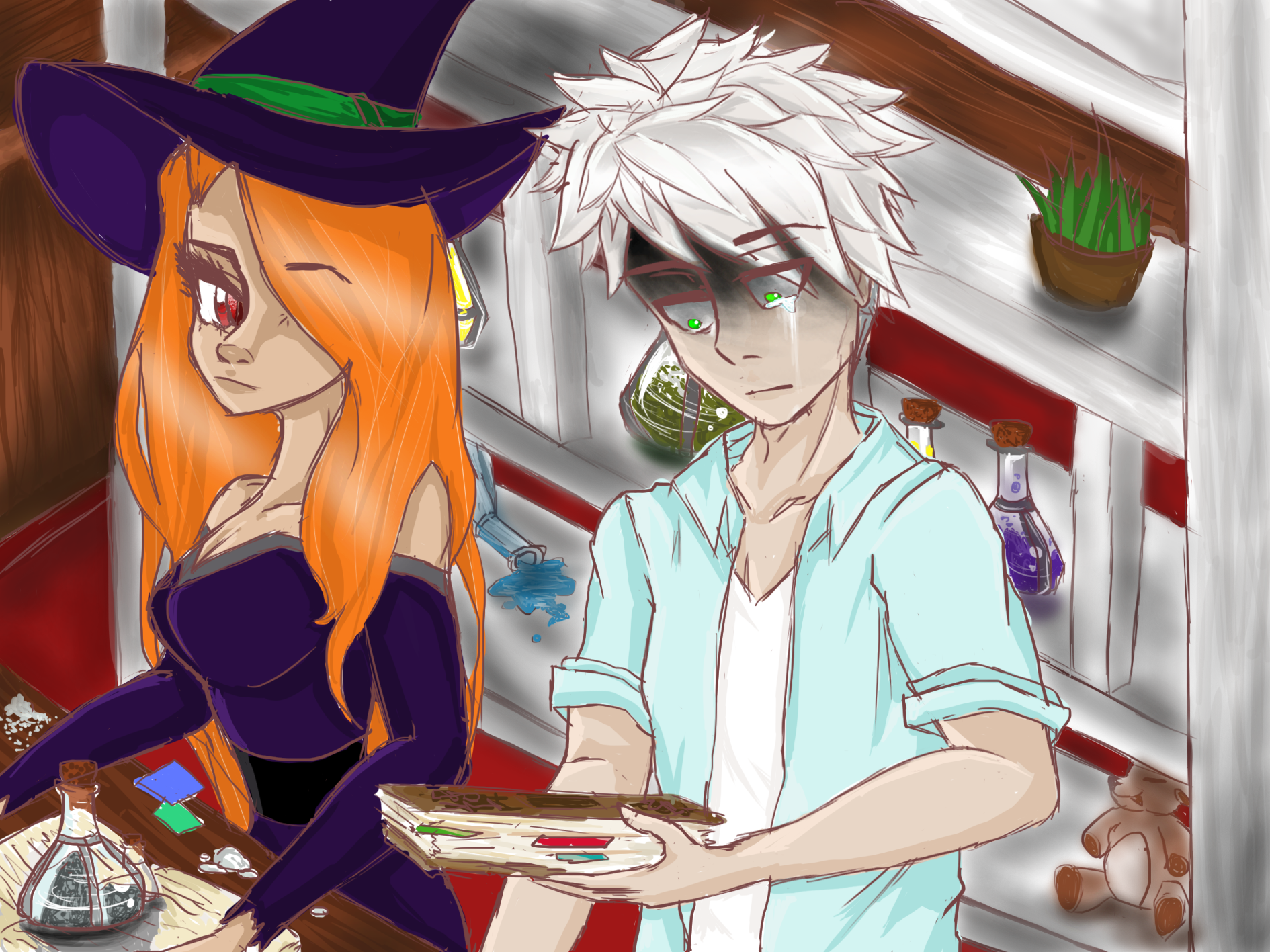 Travis sees the 'Book' by CaitlinCrafts on DeviantArt