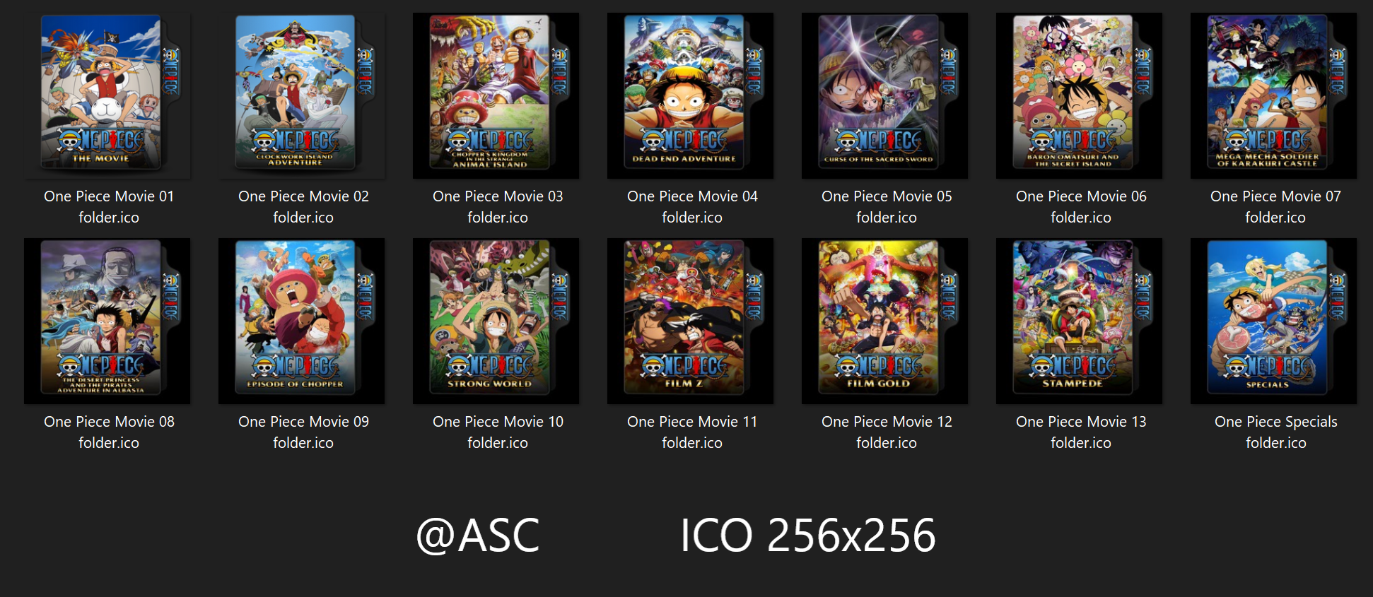 One Piece Movie Folder Pack by ASC20 on DeviantArt