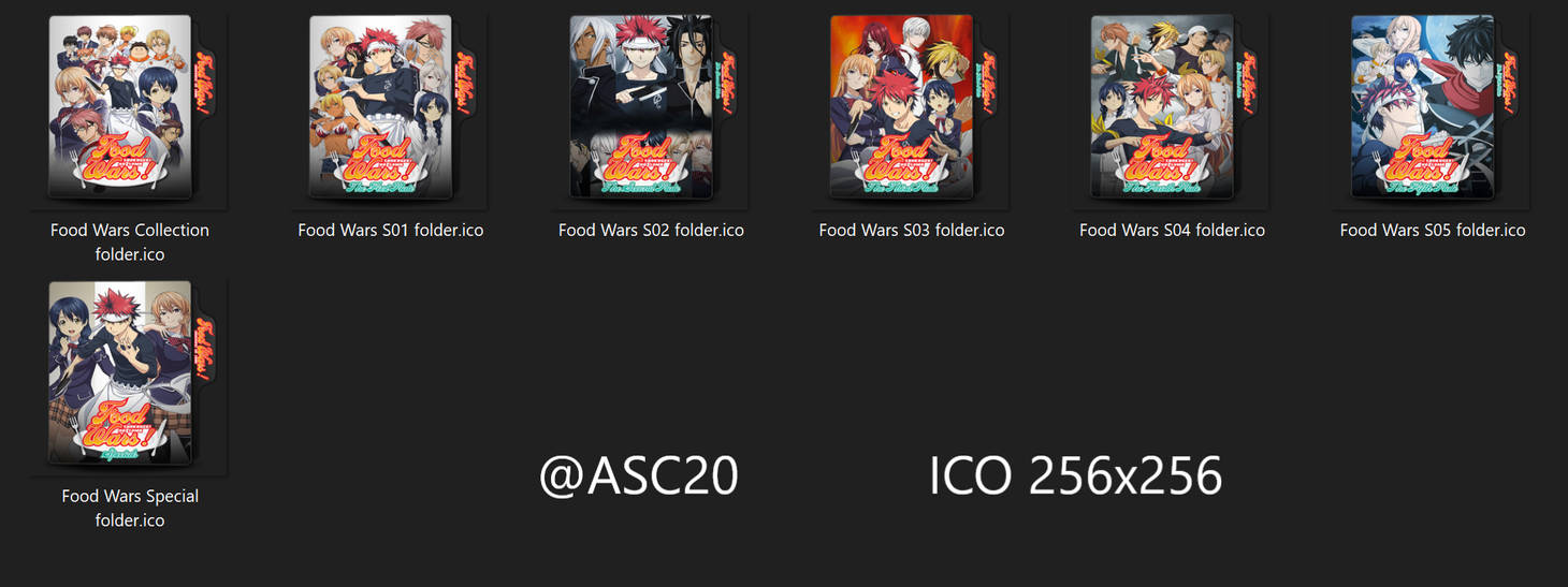 Food Wars Season Folder Pack by ASC20 on DeviantArt