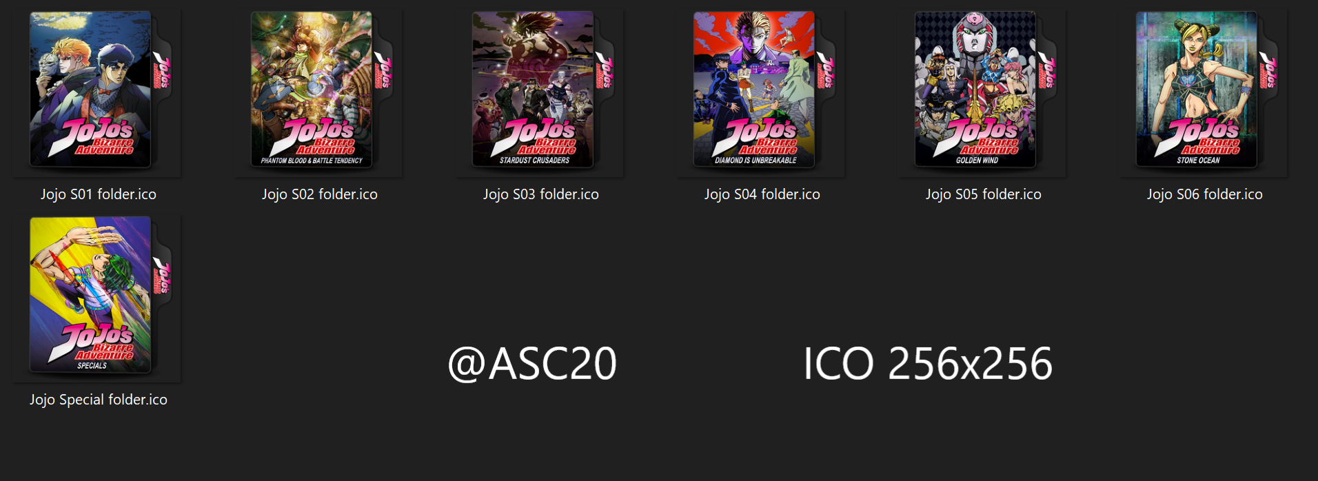 JoJo Bizarre Adventure Season Folder Pack by ASC20 on DeviantArt