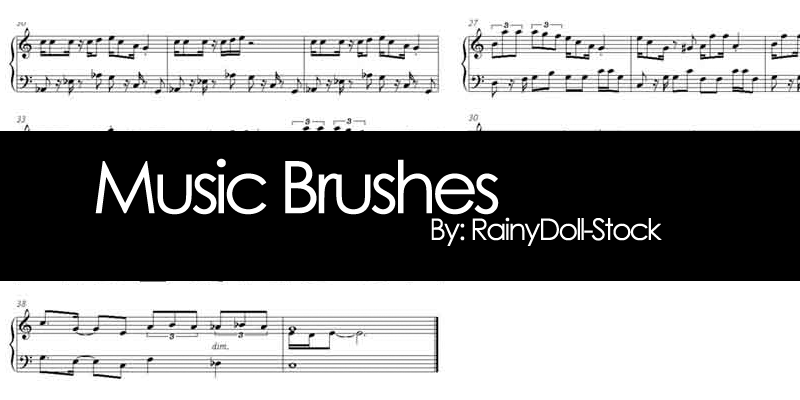 Music Brushes by RainyDoll-Stock on DeviantArt
