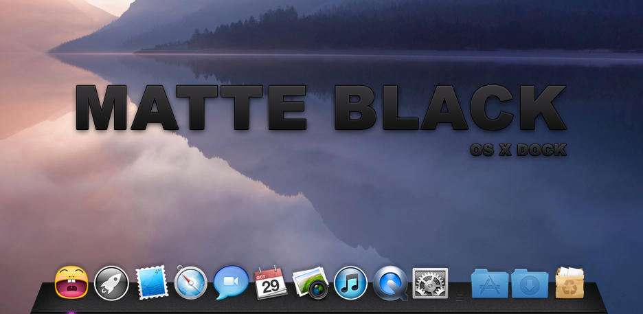 Matte Black Dock by Lukeedee on DeviantArt