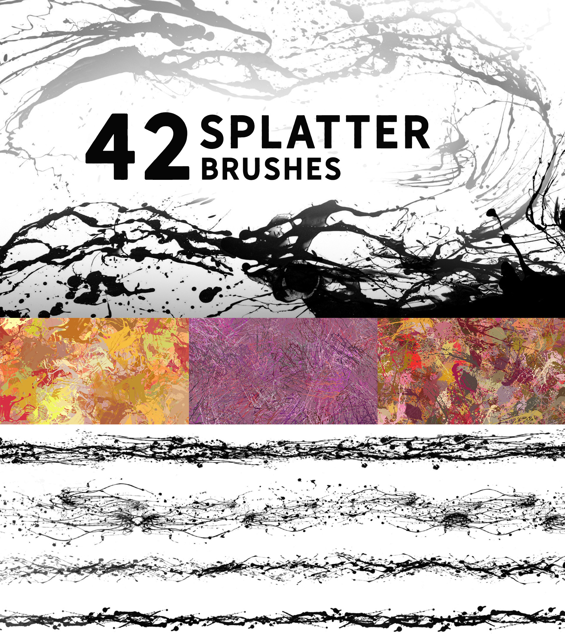 42 Splatter brushes photoshop by ZsoltKosa on DeviantArt